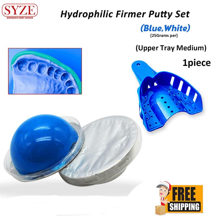 Hydrophilic Teeth Impression Putty Silicone Material & Mould with Upper ...