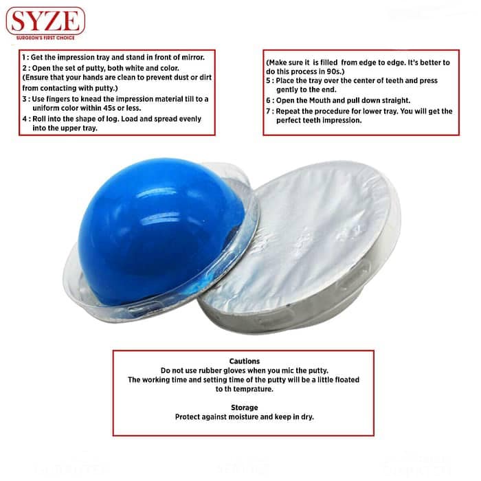 Dental Hydrophilic Firmer Mould Impression Putty Teeth Retainer Silicon ...